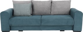 Extra prostorná pohovka, modrá / mentolová / světle šedá, Gilena BIG SOFA