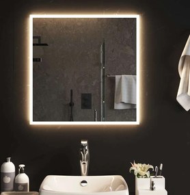 vidaXL Koupelnové zrcadlo s LED osvětlením 60 x 60 cm [151759]