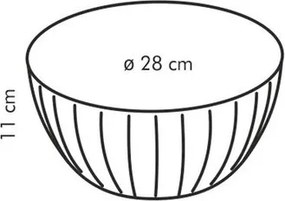 TESCOMA Mísa plastová DELÍCIA ø 28 cm, 5,0 l, žlutá