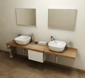 Sapho Sapho, AVICE deska pod umyvadlo 100x50cm, tloušťka 5cm, dub Rover, AV104