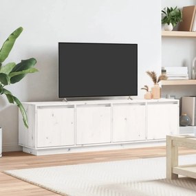 vidaXL TV skříňka 156 x 37 x 45 cm masivní borové dřevo [840157] Barva: Bílá