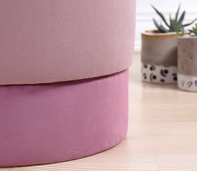 Atelier del Sofa Taburet Ropp - Pink, Růžová