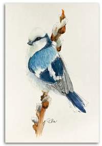 Gario Obraz na plátně Malý modrý pták - Dorota Martyńska Rozměry: 40 x 60 cm