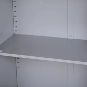 Vinsetto Mobilní skříň s nastavitelnou policí a bezpečnostním zámkem pro domácí kancelář, garáž, ocel 80x40x92,5 cm šedá
