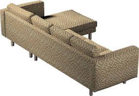 Potah na pohovku IKEA Norsborg 4-místná se šezlongem barva béžová látka pletený vzor, vzorované