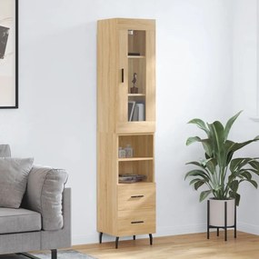 vidaXL Skříň highboard 34,5 x 34 x 180 cm kompozitní dřevo [3199314] Barva: dub sonoma