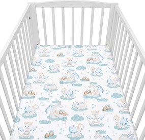 Bavlněné prostěradlo do postýlky New Baby Dráček 120x60cm