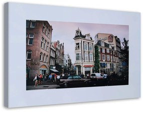 Gario Obraz na plátně Staré činžovní domy a městský ruch Rozměry: 60 x 40 cm