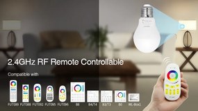 LED Solution Mi-Light MiBoxer RF LED žárovka RGB+CCT 6W E27 FUT014