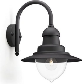 PH 01652/30/PN Raindrop SVÍTIDLO VENKOVNÍ NÁSTĚNNÉ E27 max. 60W, IP44, černá - PHILIPS (915005693601)
