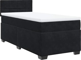 Box spring postel s matrací černá Single samet 3288771