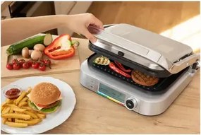 SENCOR SBG 6231SS stříbrná / kontaktní gril / 2100W / 7 programů