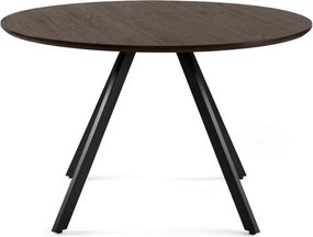 Kulatý jídelní stůl v dekoru ořechu ø 120 cm Rivo – Bonami Essentials