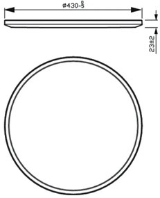 Philips - LED Stmívatelné stropní svítidlo SUPERSLIM SCENE SWITCH LED/22W/230V