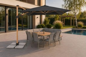 Doppler ALU WOOD 300 x 220 cm antracit