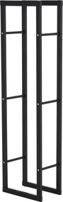 HOMCOM Držák na dřevo Metal 40 x 25 x 150 cm Úložná pomůcka na dřevo Ocelový rám až do 100 kg Přístřešek na dřevo Venku Dřevěný rack pro zahradu a te…