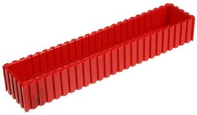 Plastová krabička na nářadí 35-250x50 mm, červená