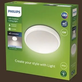 Philips Doris 6W bílá / Venkovní LED svítidlo / 600 lm / 4000K / IP54