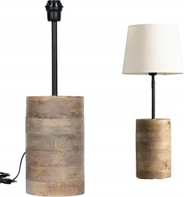 Boho Stolová Stolní Lampa Noční E27 přírodní dřevěná ozdoba do obývacího pokoje