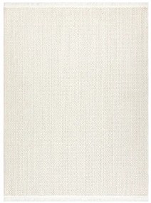 koberec NANO FJ86B Rybí kost, smyčkový, plošně tkaný bílá velikost 140x190 cm | krásné koberce cz