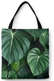 Nákupní taška Philodendron gloriosum - exotická rostlinná kompozice s detaily