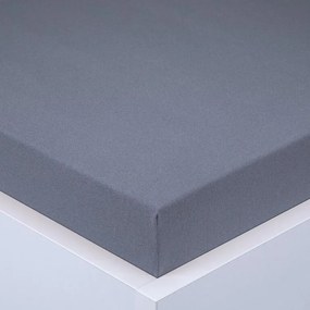 Napínací prostěradlo jersey EXCLUSIVE antracit sada 2 ks 90 x 200 cm