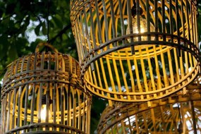 Bambusová lampa TOULOUSE ⌀96CM X VYŠ. 72CM přírodní