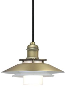 Stropní / závěsná lampa 1123 mosaz Rozměry: Ø  18 cm, výška 22 cm