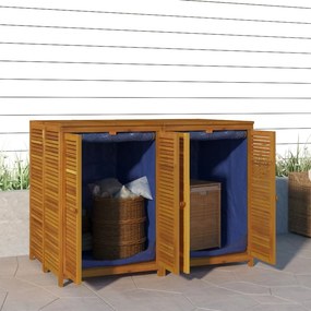 Zahradní úložný box 140 x 87 x 104 cm masivní akáciové dřevo 3155242