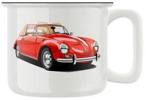 Mablo Keramický retro hrnek "Červené auto" Hrnek: Keramický retro 500 ml