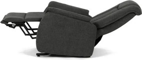 Polohovací křeslo šedé, elektrické TV-L8963 GREY2