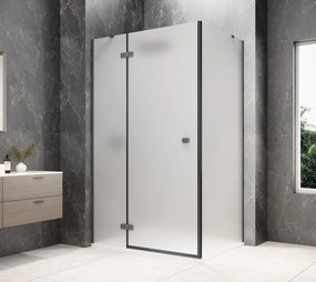 Polysan Polysan, GLOBE GUN METAL obdélníková sprchová zástěna 1100x900mm, matné sklo, levá, GB1011-3315MLGM