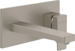Villeroy & Boch Architectura Square - Umyvadlová baterie pod omítku, s výpustí Push-Open, matný kartáčovaný nikl TVW12500300064