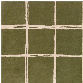 Tribeca Design Kusový koberec Swans Grid Olive Rozměry: 120x170 cm