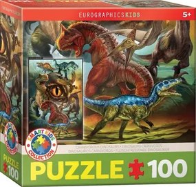 EUROGRAPHICS Puzzle Masožraví dinosauři / 100 dílků / od 5 let / 33 x