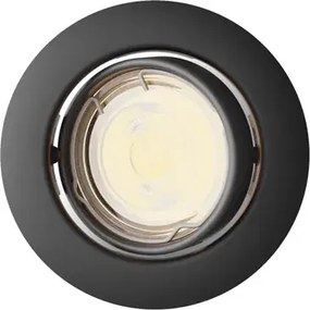 Philips Peridot černá O9 cm / Vestavné svítidlo / GU10 / 7W / IP20