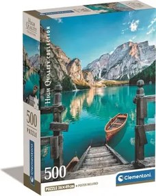 Clementoni PUZZLE Jezero Braies / 500 dílků / od 10 let
