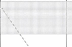Zemní upevnění svařované drátěné ploty 50 x 1 m Stříbrná 3351642