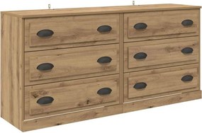 Konzole 2 ks Artisanový dub 70 x 35,5 x 67,5 cm 3402654