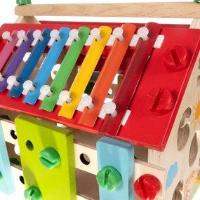Montessori multifunkční dřevěný domeček Kruzzel 22564