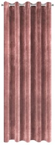 ZATEMŇOVACÍ ZÁVĚS NA KROUŽCÍCH VILLA 140X250 CM STARORŮŽOVÁ