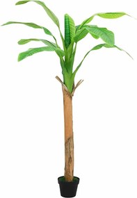 Umělý banánovník s květináčem 180 cm zelený 336314
