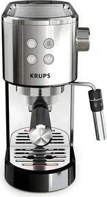 Krups Virtuoso XP444C10 nerezová / Pákový kávovar / E.S.E. kapsle / 15