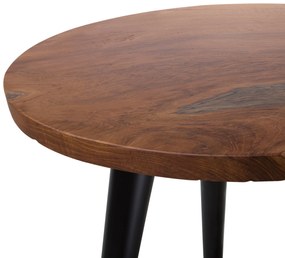 Odkládací stolek dřevěný DETAH Beliani