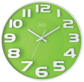 JVD Dětské zelené čitelné nástěnné hodiny JVD HA5848.1 