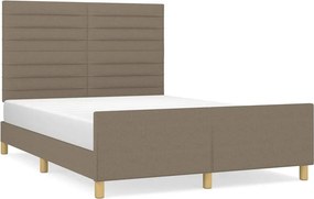 Rám postele bez matrace taupe 140 x 200 cm textil 3125142