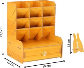 Organizér na psací stůl SPRINGOS HA7261 světle hnědý