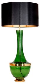 Zelená stolní lampa ze skla TROYA Green