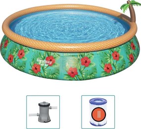 Bestway Fast Set Nafukovací bazénový set Paradise Palms 457 x 84 cm [92846]