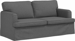 Set pohovek 2 ks Tmavě šedá textil 3407561